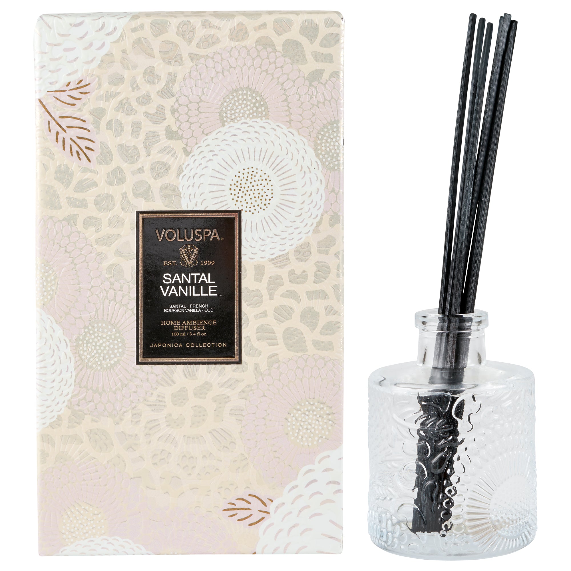 SANTAL VANILLE - ROSEAUX DIFFUSEURS – CARTE BLANCHE
